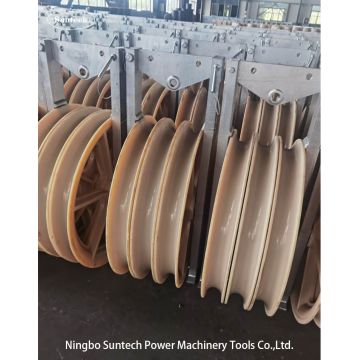 Quality 822mm Large Diameter Bundled Conductor Stringing Pulley Block for sale