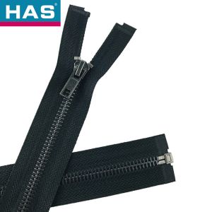 Quality Normal Teeth Gun Metal Zipper 30 Inch Black Zipper For Jacket for sale