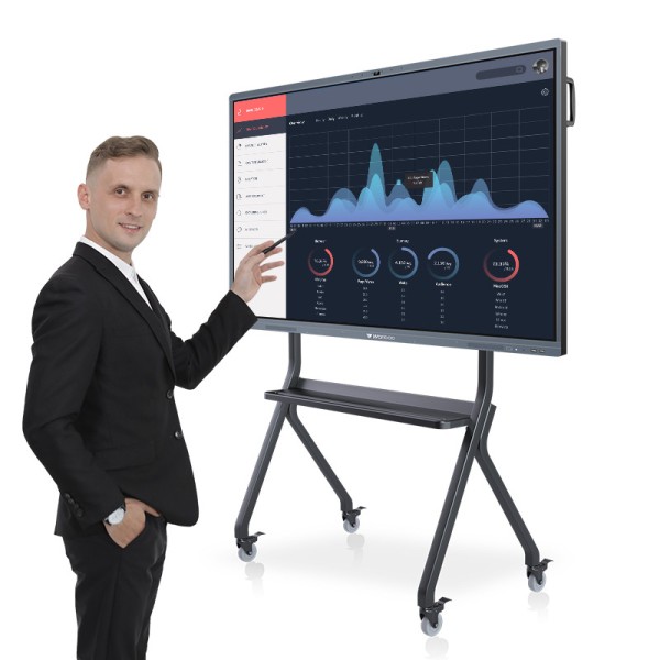 Quality IR LCD Intelligent Interactive Flat Panel 100 Inch Wireless Finger Touch for sale