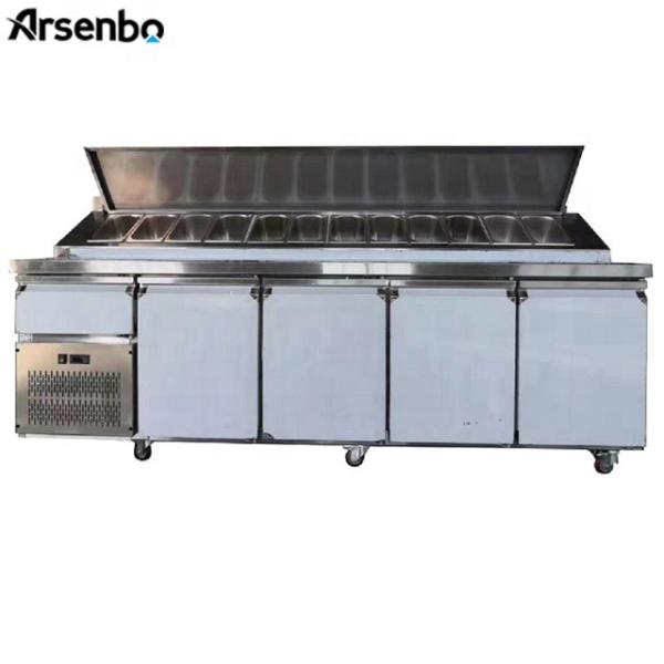 Quality Multiscene Pizza Refrigerated Counter Fridge SS304 Wear Resistant for sale