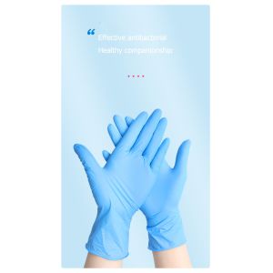 Quality Blue Synthetic Disposable Gloves Multiple Purpose Customized Logo for sale