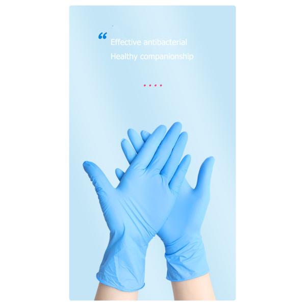 Quality Blue Synthetic Disposable Gloves Multiple Purpose Customized Logo for sale