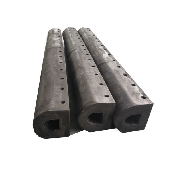 Quality H300xW300xL500mm Marine D Rubber Docking Bumper in Customized Size and Black/Grey for sale
