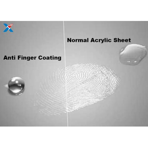 Quality Custom Scratch Resistant Acrylic Sheet Anti Fingerprint for sale