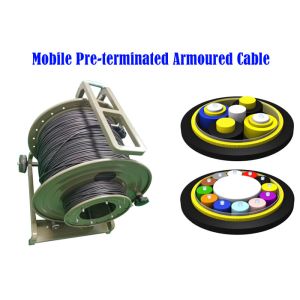 Quality PDLC ODC ODVA Fiber Optic Armoured Cable Remote Radio Head cell Tower 7.0mm BBU for sale