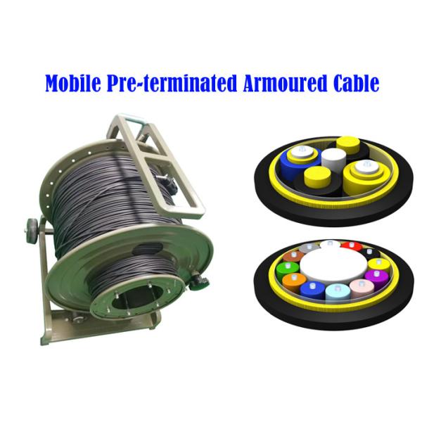 Quality PDLC ODC ODVA  Fiber Optic Armoured Cable Remote Radio Head cell Tower 7.0mm BBU RRU Non-metal for sale