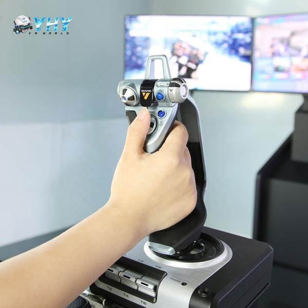 Quality 9D VR Flight Simulator Resort Hotel Black All Aluminum Alloy VR Egg Game for sale