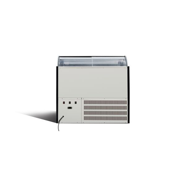 Quality 12 Pan Ice Cream Display Freezer Case With LED Inside ETL NSF for sale