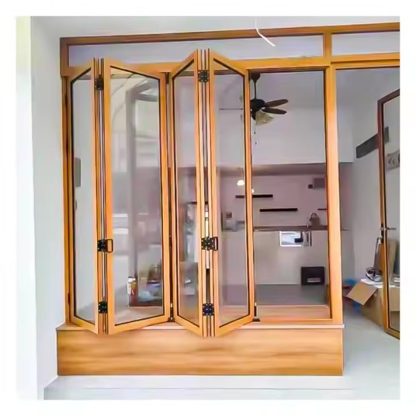 Quality Thermal Insulation Soundproof Aluminum Folding Window with 1.4mm Frame Thickness for sale