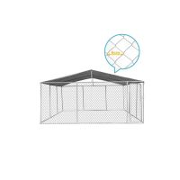 Quality Heavy Duty Chain Link 3m Secure Outdoor Dog Kennel for sale