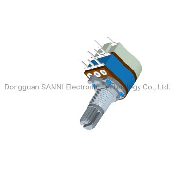 Quality RV12321GSKA Rotary 12mm Potentiometer Dual Unit Shaft Sealed With Switch for sale