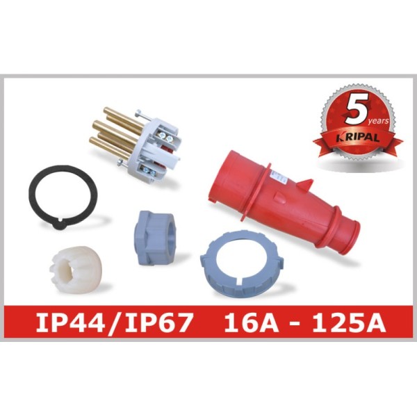 Quality Single Phase Inverter Industrial Power Plug Sockets 380V 415V 3P+E 3P+N+E for sale