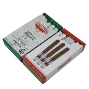 Quality CDR Debossing Cigarette Packaging Box Recyclable Kraft Paper 1000pcs for sale