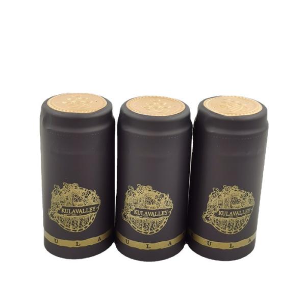 Quality Decorative Tear Strap Wine Bottle Shrink Caps Heat Shrinkage 35mm Diameter for sale