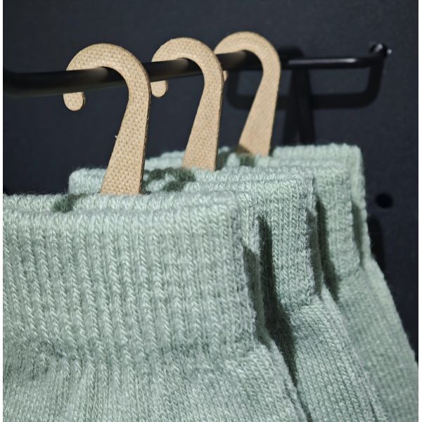 Quality Custom Logo Cardboard Paper Hook 1.5mm 2.0mm Thickness For Dolls And Socks for sale