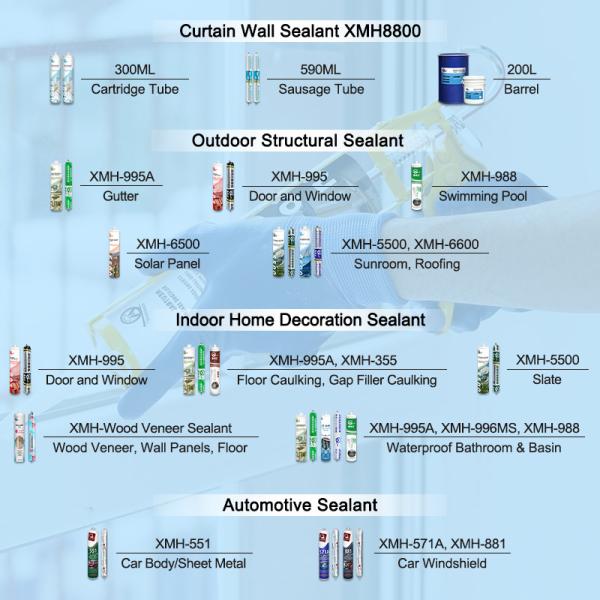 Quality High Adhesion MS Polymer Sealant Waterproof and Compatible Adhesive for sale