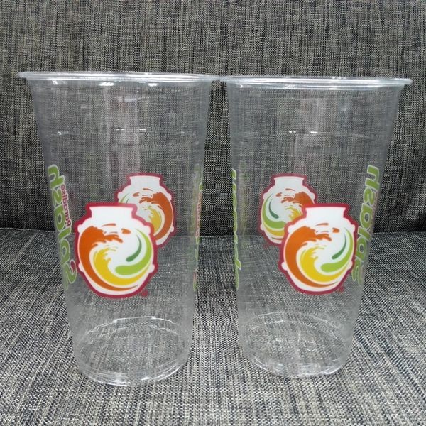 Quality 32oz Plastic Disposable Drinking Cup Food Grade Pet Takeaway Cold Drinking With for sale