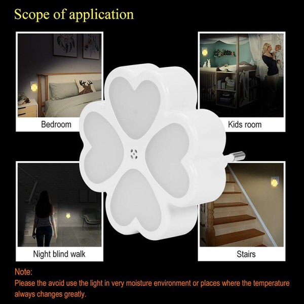 Quality 4LEDs Night Light Socket Induction Night Light For Children Room for sale