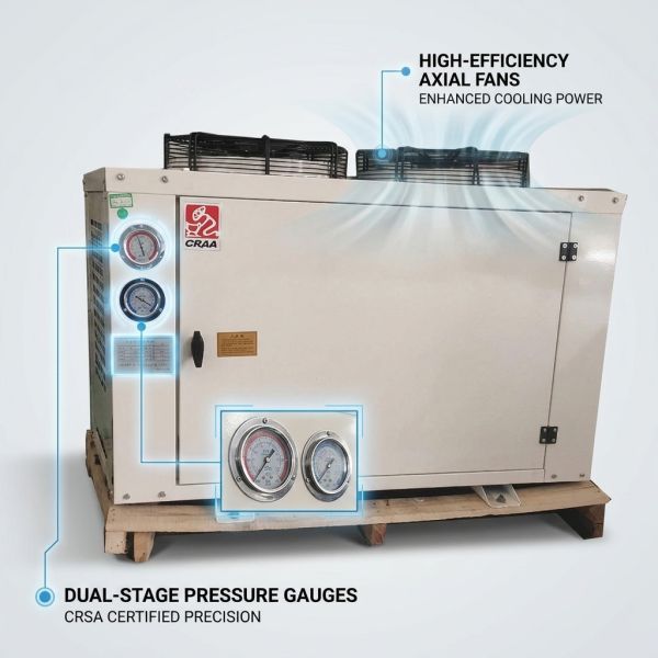 Quality Multi Refrigerant R404a R507 R134a Semi Hermetic Condensing Unit 4DES-7Y Universal Cooling for sale