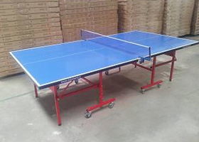 Quality Waterproof Full Size Outside Table Tennis Table , Blue Color Outdoor Ping Pong for sale