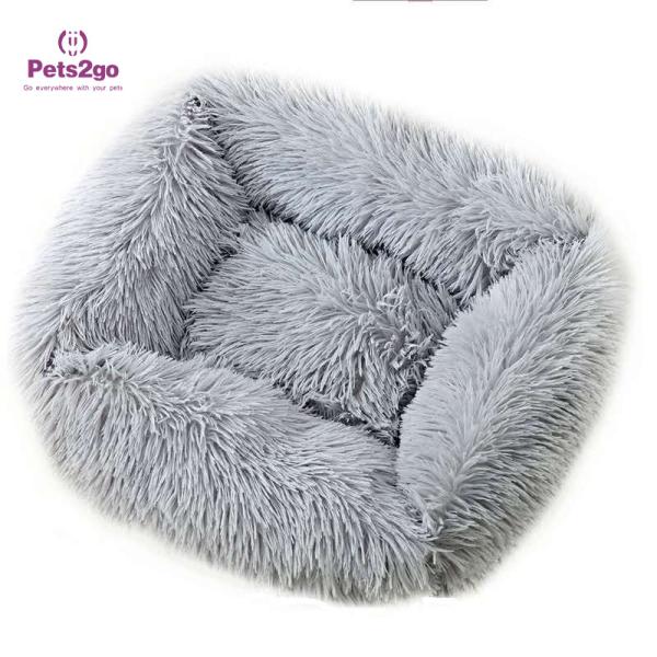 Quality Thickened Warm 2kg Square Plush Pet Bed Mat for sale