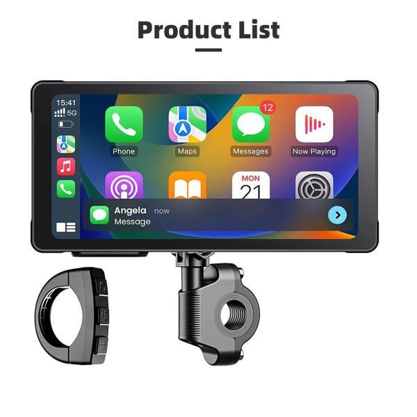 Quality GRANDnavi 5.5inch Portable CarPlay Monitor Motorcycle Navigation Device Multimedia Waterproof Level IP66 for sale