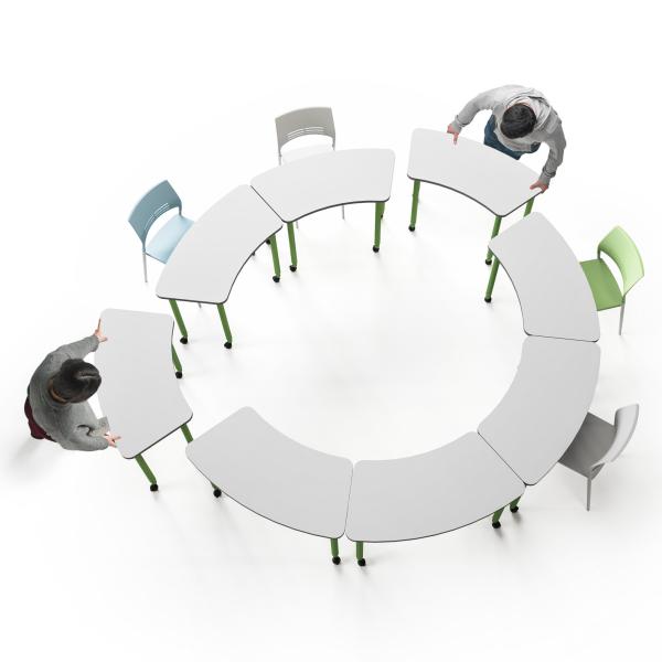 Quality FLEX Practicality Modular Conference Tables On Wheels For Collaborative Training for sale