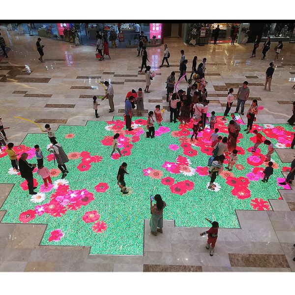 Quality P0.9 Dynamic Brightness Interactive Dance Floor Light Up Floor Panels for sale