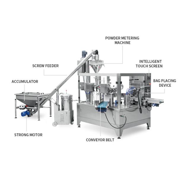 Quality Coffee Powder Doypack Sealing Zipper Premade Bag Packaging Machine 5.5KW PP PE for sale