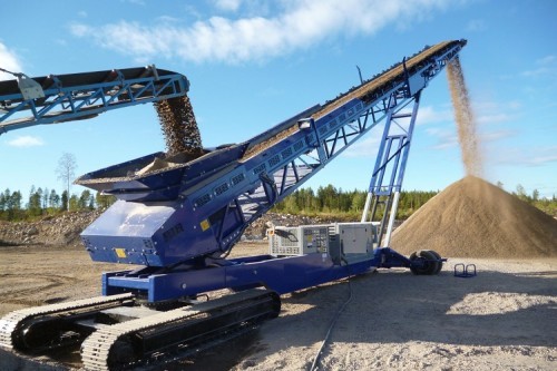 Quality Heavy-Duty Mobile Stacking Conveyor System for Continuous Pile Formation in for sale