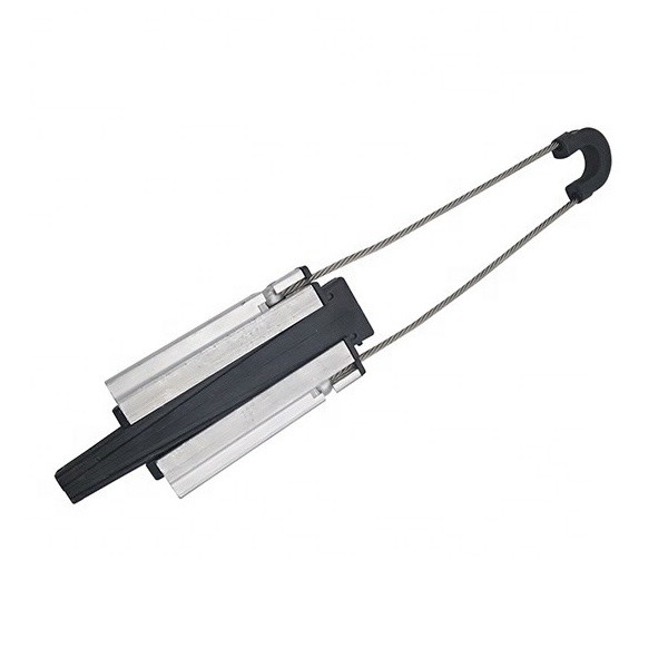 Quality Plastic 15KN ADSS Cable Tension Clamp Aerial Fiber Optic Accesssories for sale
