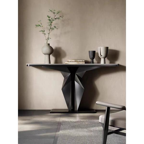 Quality Modern Art Minimalist Marble Entryway Table Stainless Wooden for sale