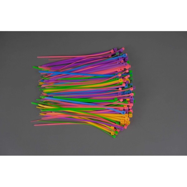 Quality Adjustable 10 Series Pengikat Nylon Zip Ties 7.2mm Width Custom Made for sale