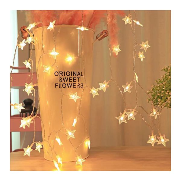 Quality Christmas Decorations 1KG Battery Operated Star Light String Fairy Lights for Festive for sale
