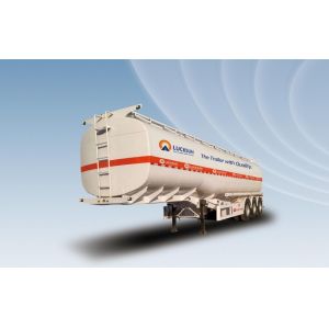 Quality Used Lucksun 50m3 Oil Tanker Semi-Trailer with Wabco Brakes for sale