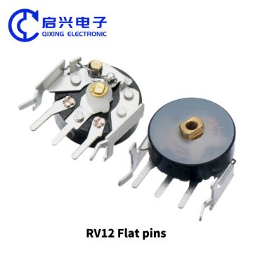 Quality RV12 Linear Carbon Film Rotary Thumbwheel Potentiometer With Switch 5k 10k 100k for sale