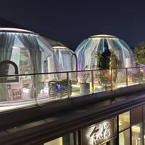 Quality 3m X 2 3m 2.3m Igloo Bubble Amorphous IEC Compliant ETL Listed for sale