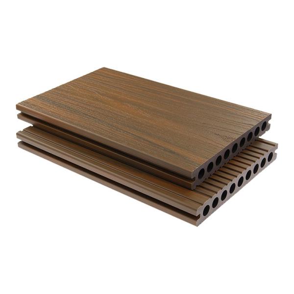 Quality Waterproof Capped Composite Decking Boards Walnut For Park High Strength 12ft for sale