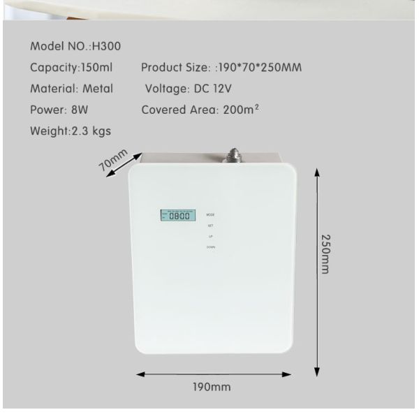 Quality Wall Mounted Aroma Machine with 300CBM Coverage and Silent Operation for for sale