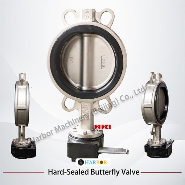 Quality NBR EPDM Soft Seal 304 Stainless Steel Manual Turbine Handle Butterfly Valve for sale