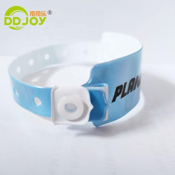 Quality Custom Logo Vinyl Bracelets for Amusement Park Affordable and Durable for sale