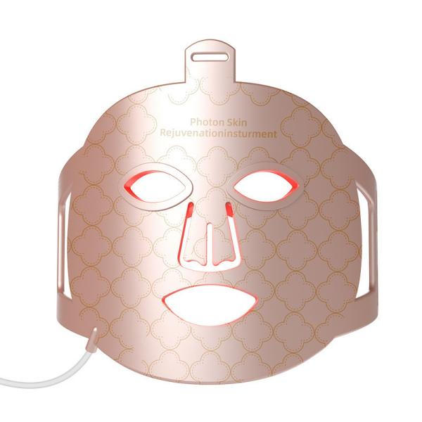 Quality Home Electric LED Red Light Face Mask Silicone 7 Colors LED Photon Therapy Facial Mask for sale