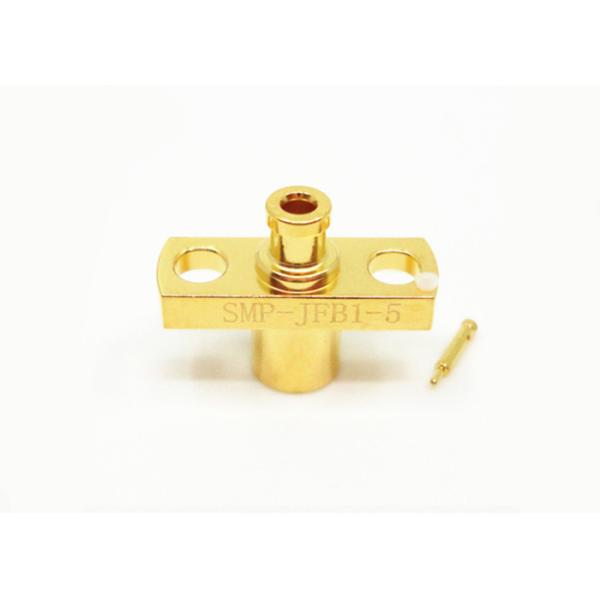 Quality Female Limited Detent 2 Holes Flange SMP RF Connector for sale