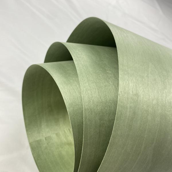 Quality Multiscene Green Dyed Wood Veneer Lightweight Sturdy High Adhesive for sale