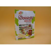 Quality Coconut Flavor Girls Chewy Milk Candy Bar Long Shape With Real Raw Material for sale