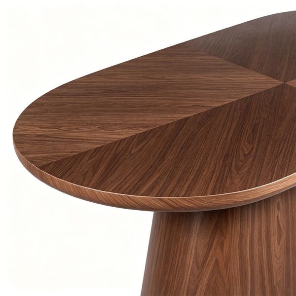 Quality Salle Manger Complet 6 Places Modern Dining Room Furniture Oval Wooden Dining Table 6 Seater Home Restaurant Dining Table Set for sale