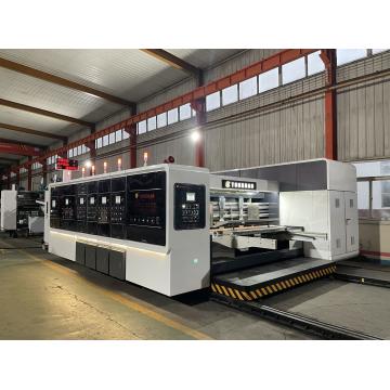 Quality 1200mm Automatic Flexo Printing Slotting Die Cutting Folding Gluing Strapping for sale
