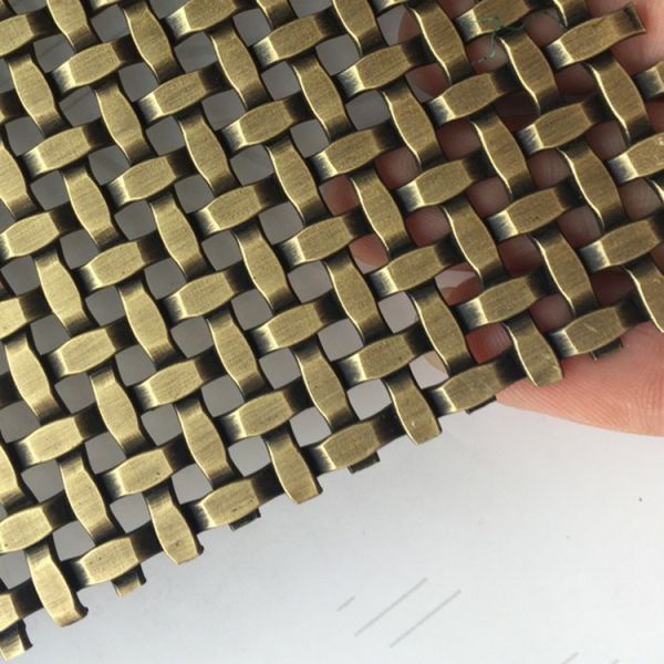 Quality Versatile Architectural Brass Mesh Corrosion Resistant Custom Metal Mesh Woven for sale