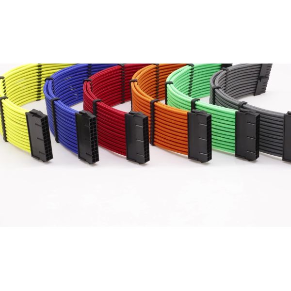 Quality Sleeve Extension Power Supply Cable Kit 18AWG ATX 24P+ EPS 8-P+PCI-E8-P with Combs for PSU to Motherboard/GPU for sale