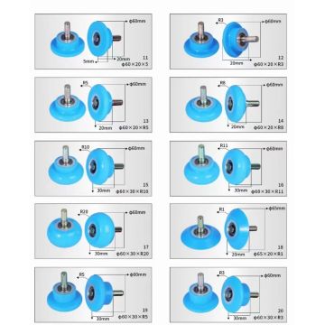 Quality Low Noise Rubber Roller Wheel For Veneer Auto Wrapping Machine for sale